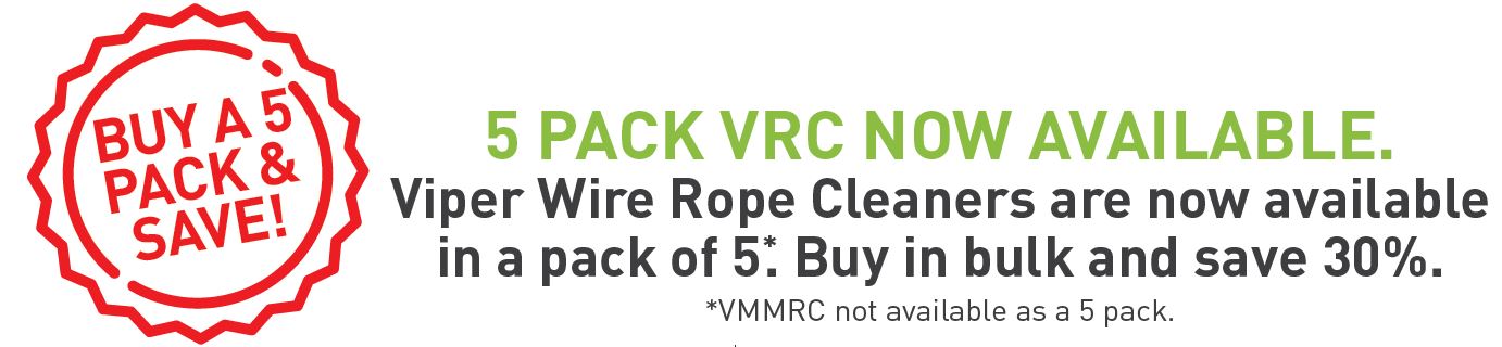 VRC Wire Rope Cleaner - Buy Rope Cleaners Today | Viper WRL